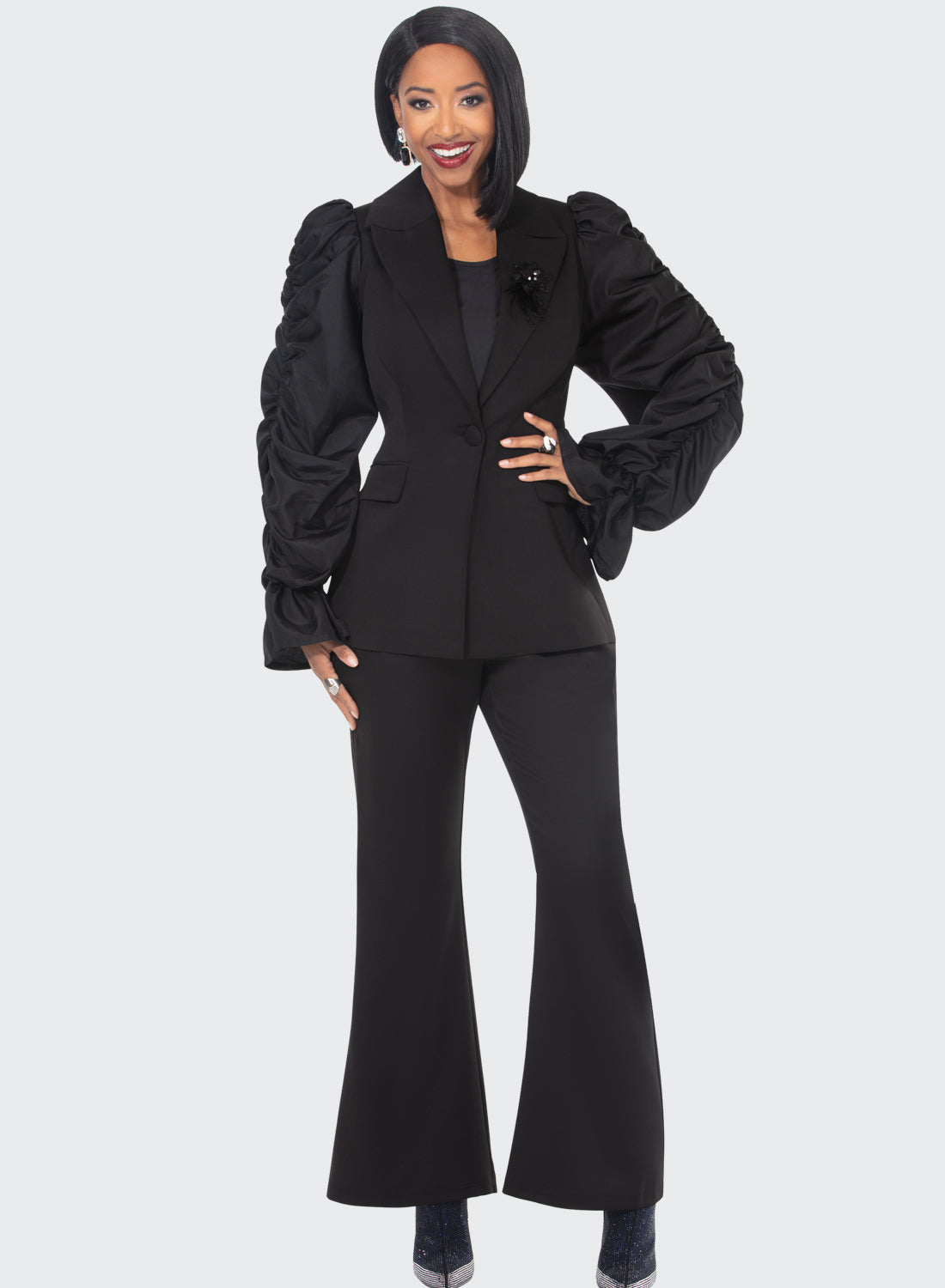 Donna Vinci 3-Piece Jacket, Top & Pant Set – Style 12242 – Women Suits