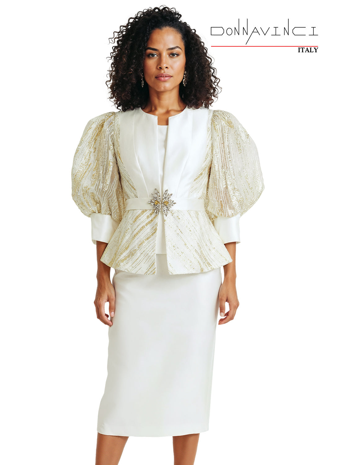 Donna Vinci, Style 12267 - 3pc. Jacket, Cami & Skirt Set – Women Suits